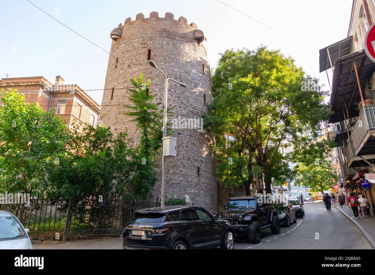 Tbilisi, Georgia - 24 JUNE, 2024: The Orbeliani Tower, the only ...