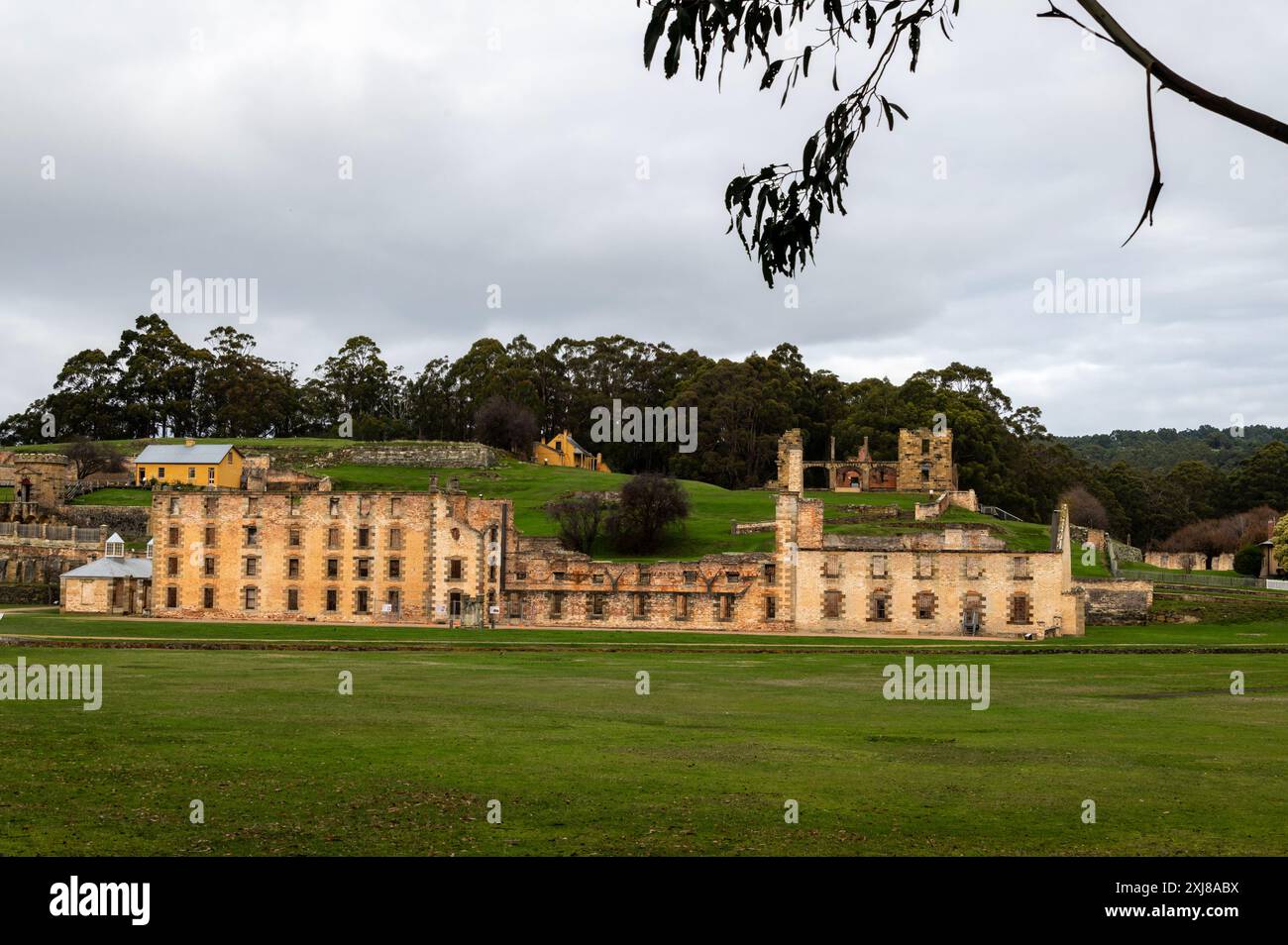 The ruins of the long penitentiary that at one time had 136 separate ...