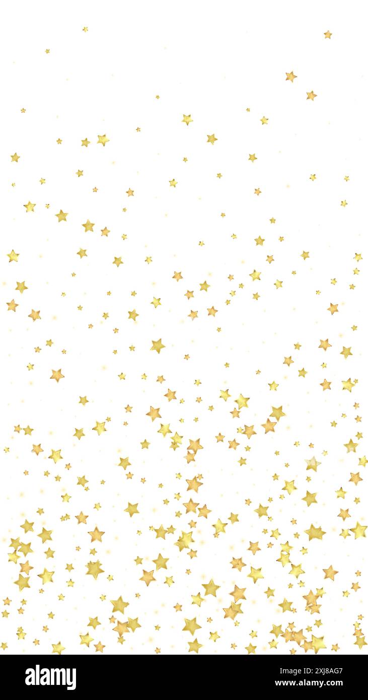 Magic stars vector overlay. Gold stars scattered around randomly ...