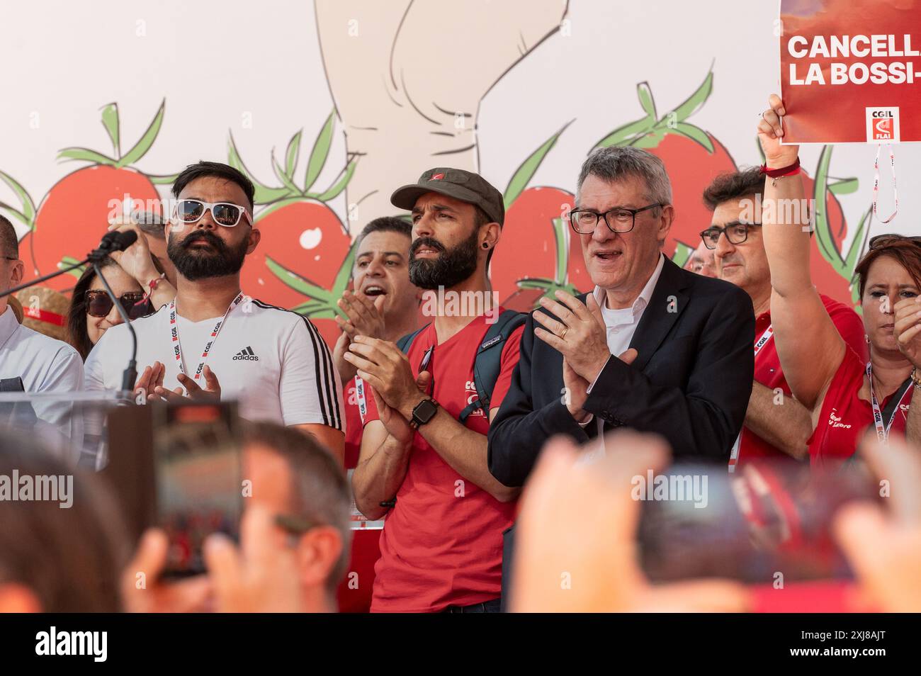 Mautizio Landini, general secretary of CGIL, Italy's largest labor ...