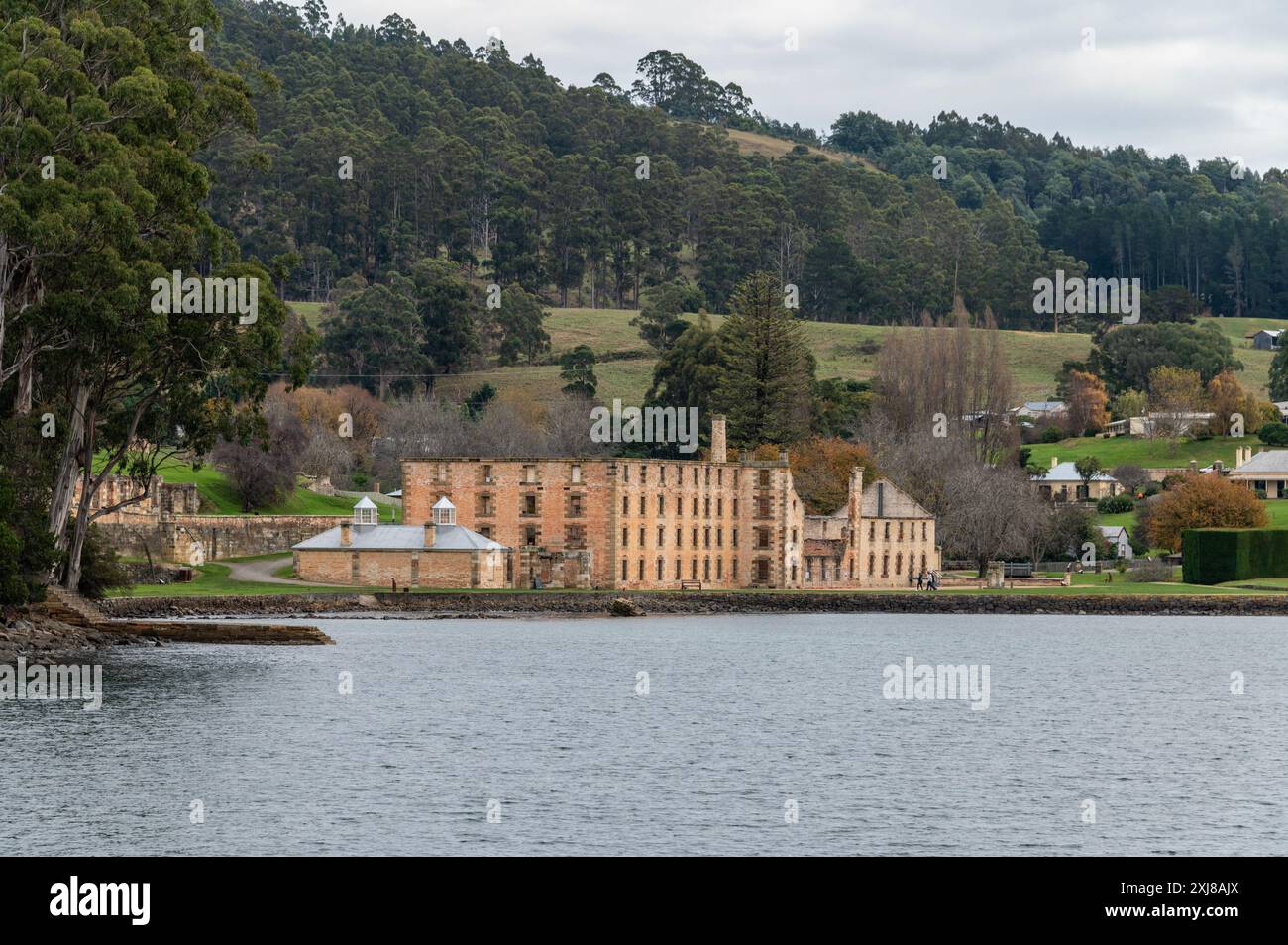 The ruins of the long penitentiary that at one time had 136 separate ...