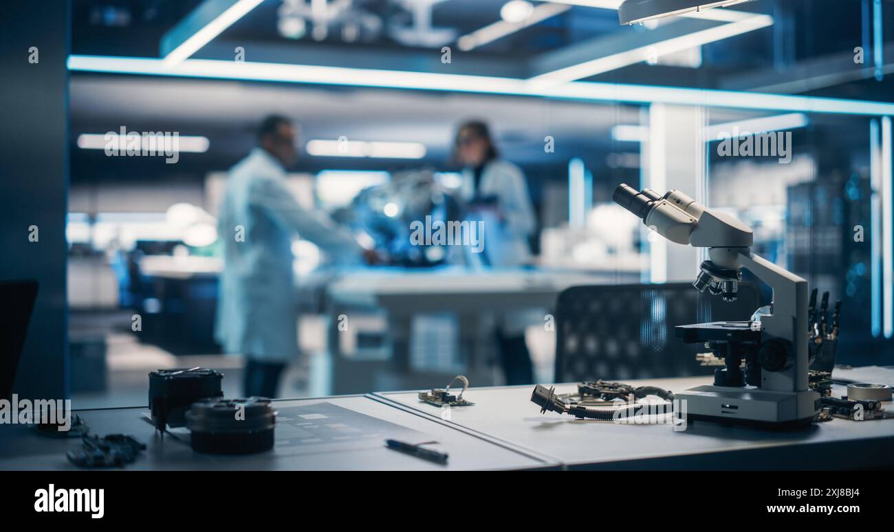 Workplace with a Modern Digital Microscope in a Research and ...