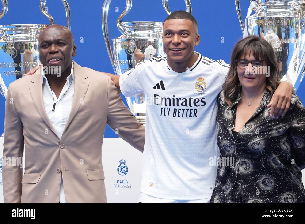 Madrid, Espagne. 16th July, 2024. Wilfrid (Wilfried) MBAPPE father of ...
