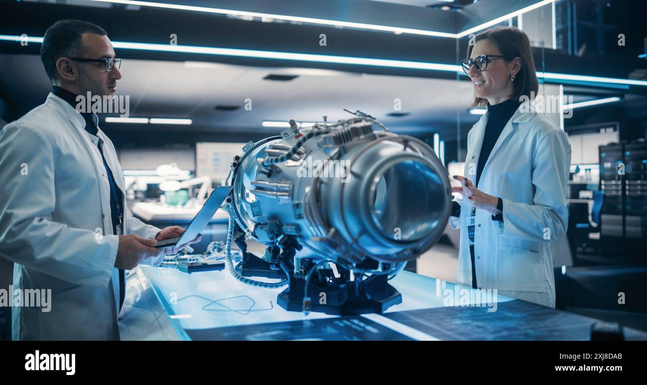 Professional Multicultural Team of Female and Male Engineers Working On ...