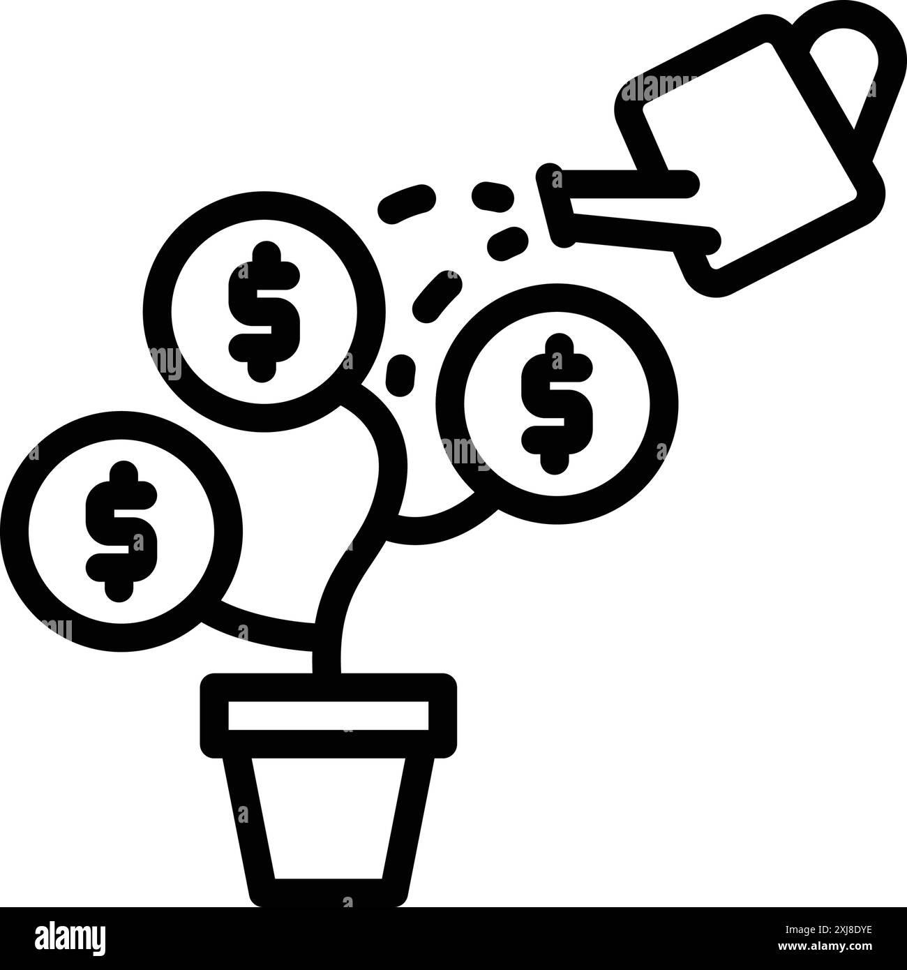 Icon for investing,infusion of capital Stock Vector Image & Art - Alamy