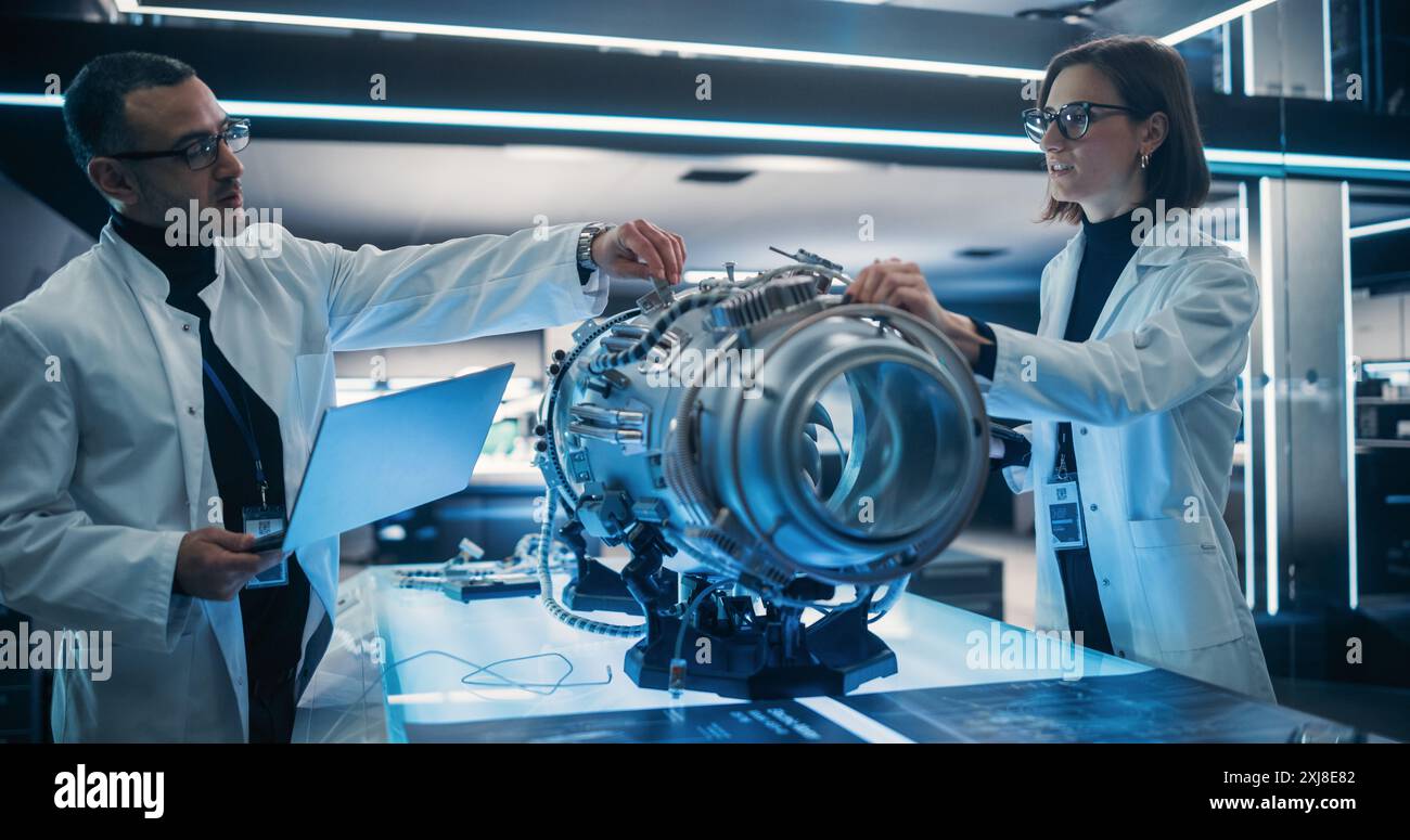 Professional Multicultural Team of Female and Male Engineers Working On ...