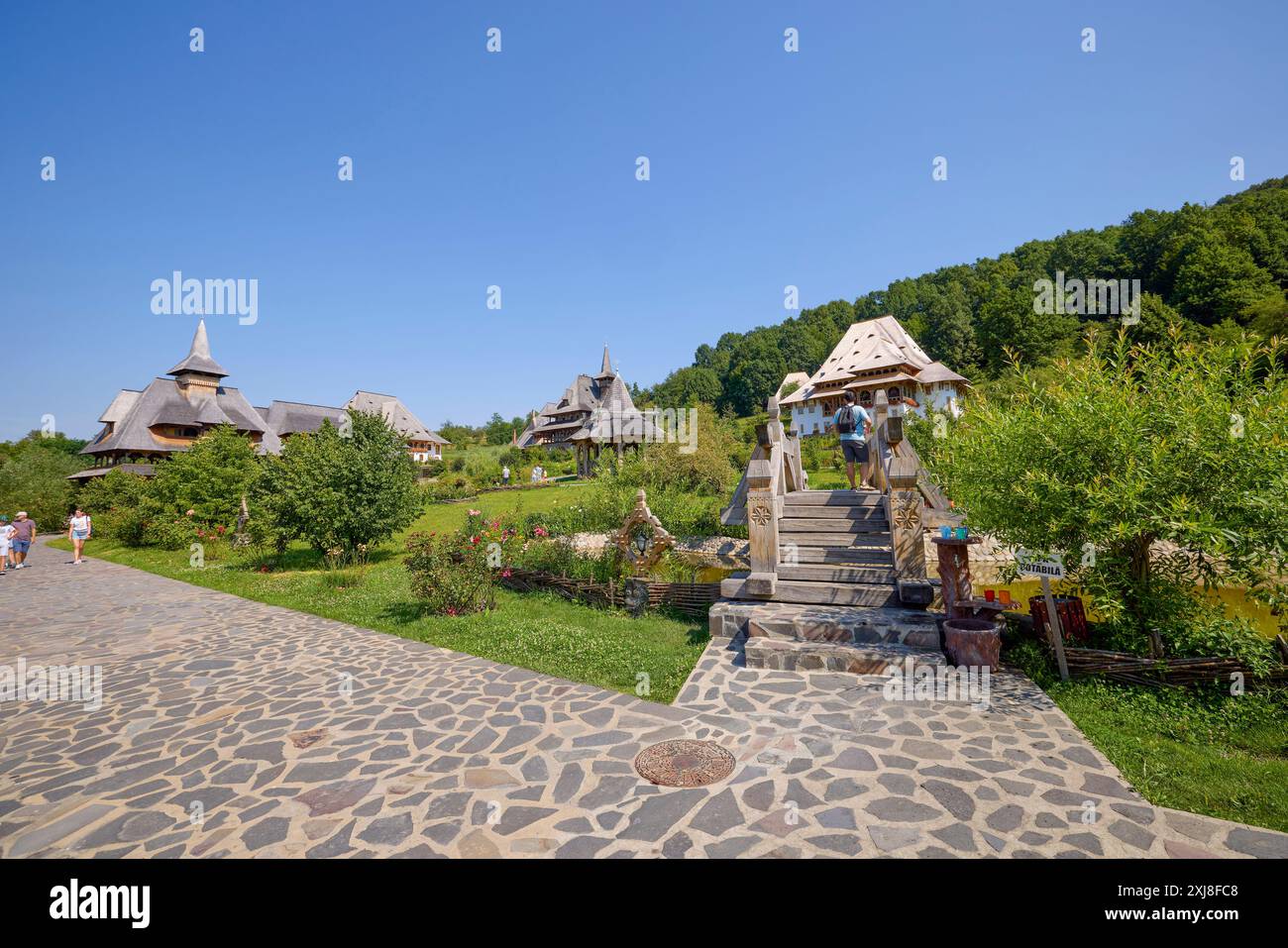 Maramures Romania July 12, 2024. images Barsana Monastery in Romania ...