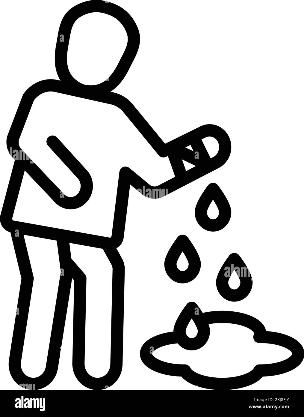 Bleeding wound Black and White Stock Photos & Images - Alamy