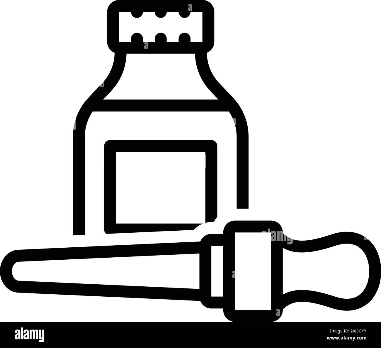 Serum icon vector logo Black and White Stock Photos & Images - Alamy