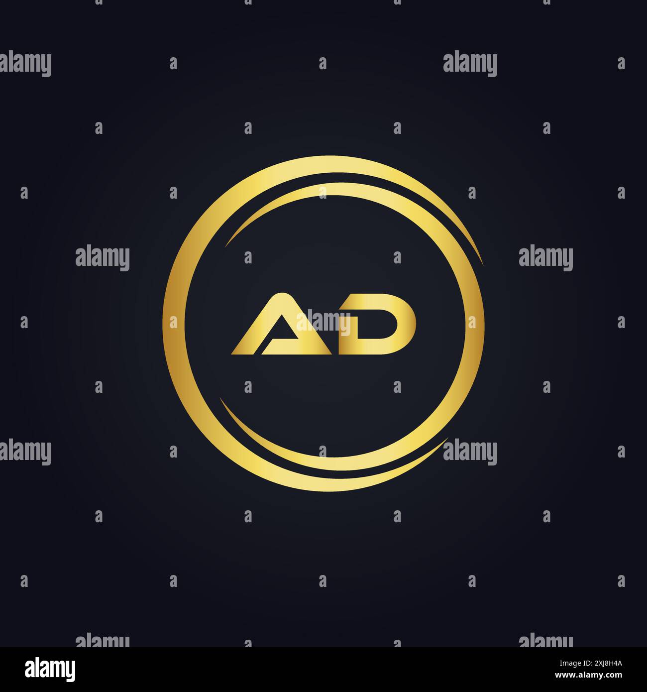 AD logo. A D design. White AD letter. AD, A D letter logo design. A D ...