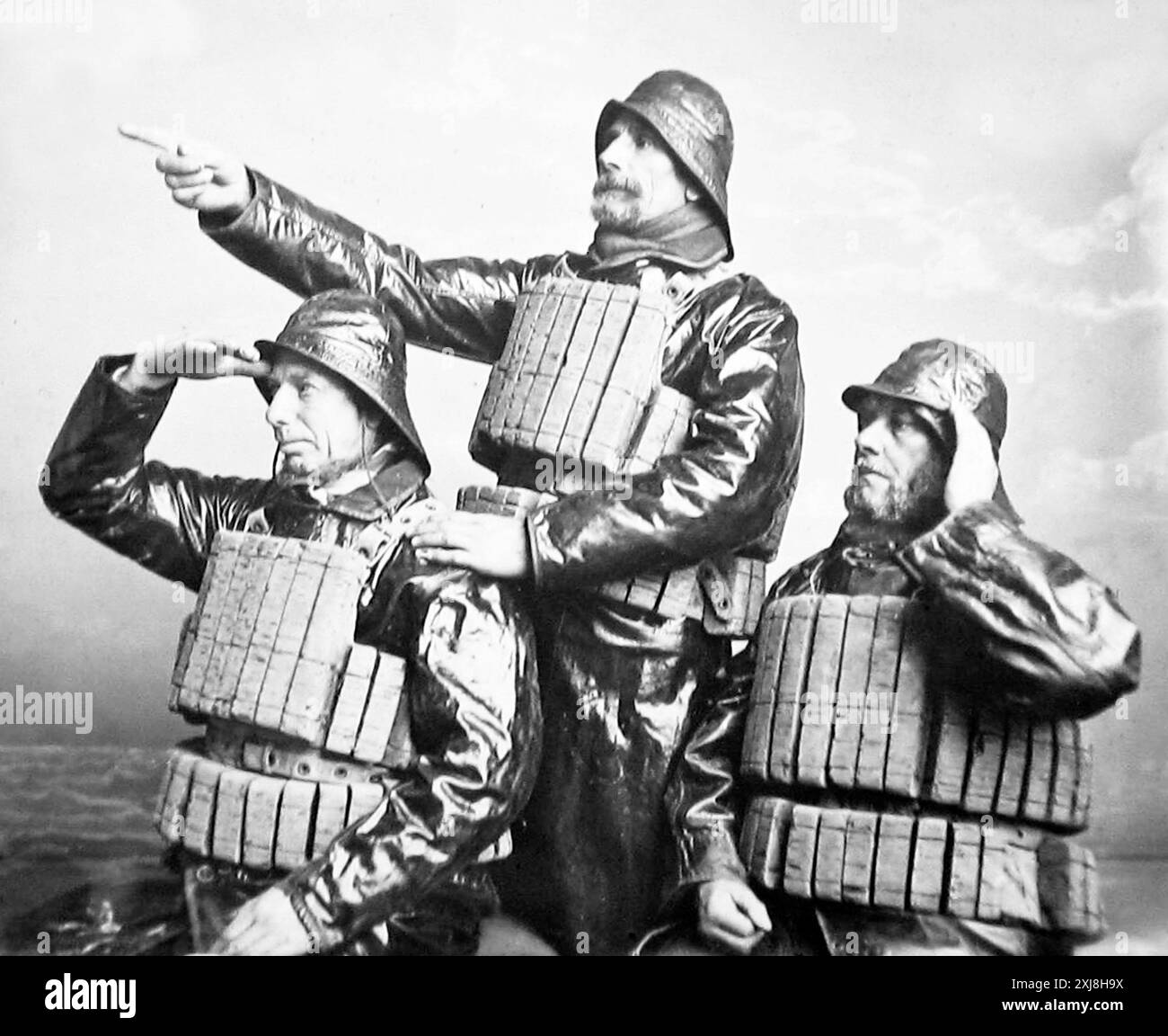 Lifeboatmen heroes of the Goodwin Sands, from left to right J. Laming ...