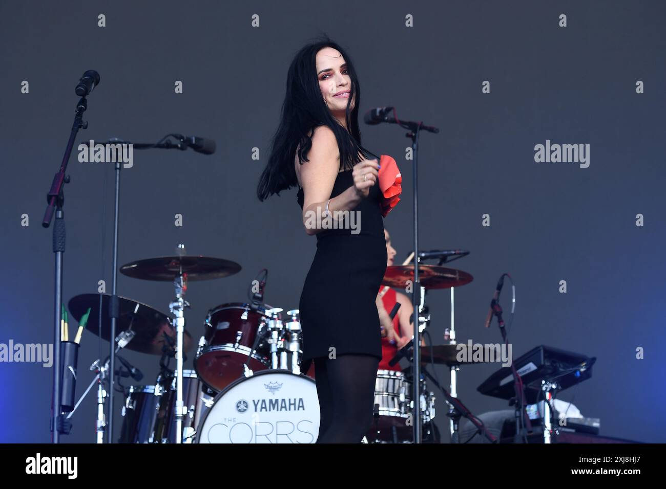 LONDON, ENGLAND - JULY 07: Andrea Corr of ‘The Corrs’ performing at ...