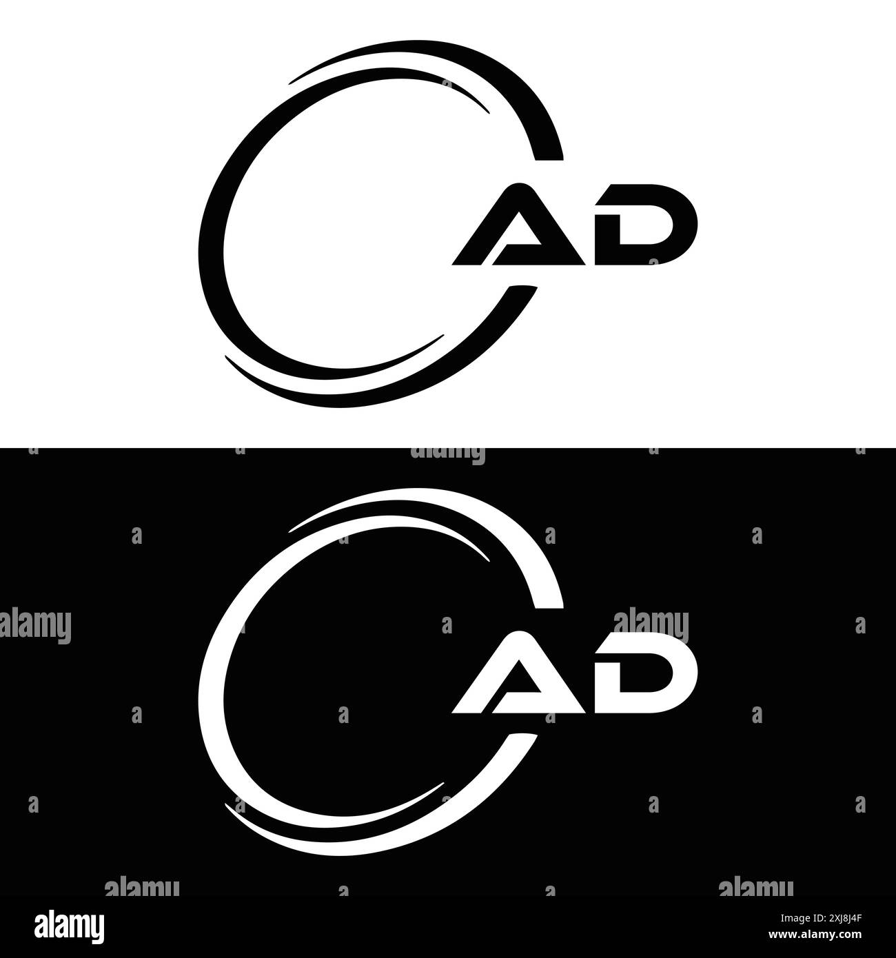 AD logo. A D design. White AD letter. AD, A D letter logo design. A D ...