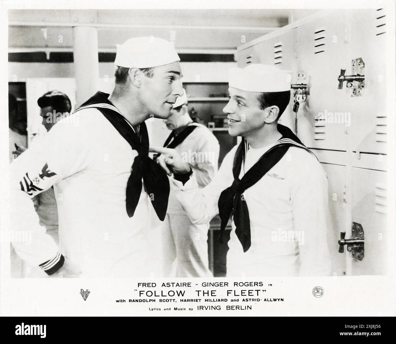 RANDOLPH SCOTT and FRED ASTAIRE in FOLLOW THE FLEET 1936 director MARK SANDRICH lyrics and music ...