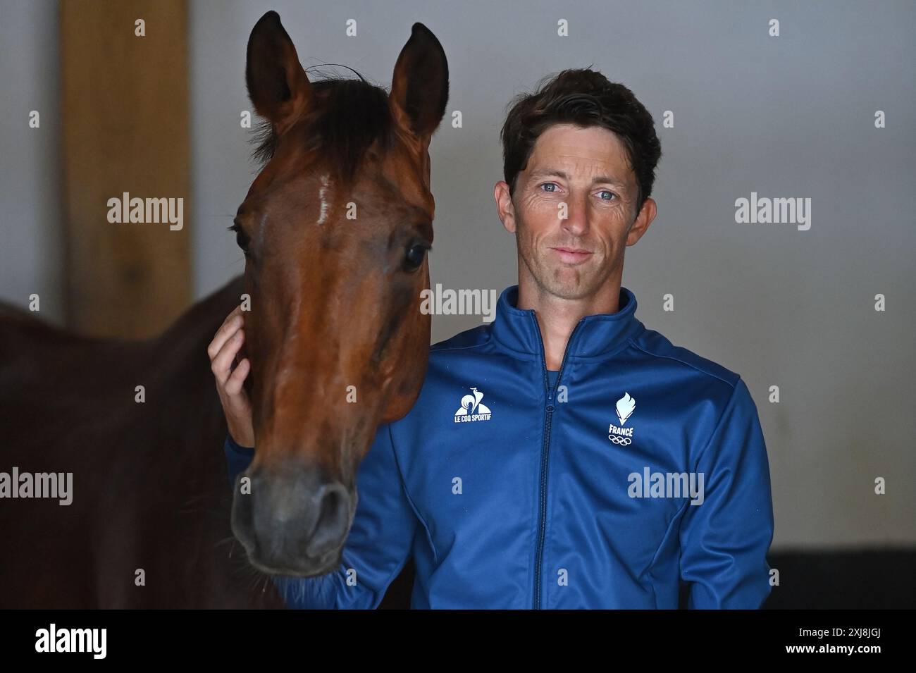 Saint Martin De Brehal, France. 15th July, 2024. Gireg Le Coz during ...