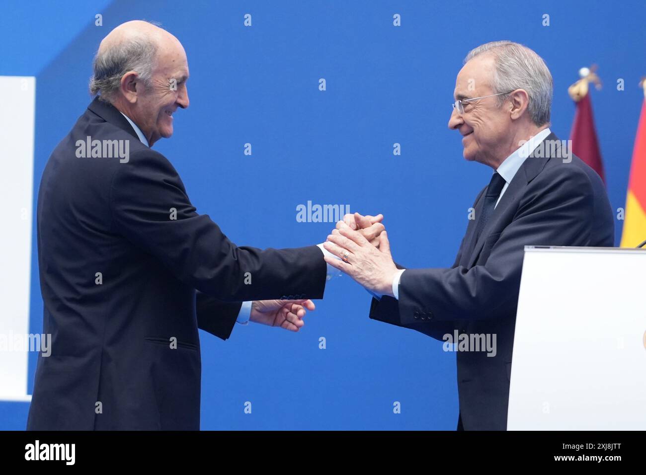 Honorary President of Real Madrid Jose MARTINEZ PIRRI, President of ...