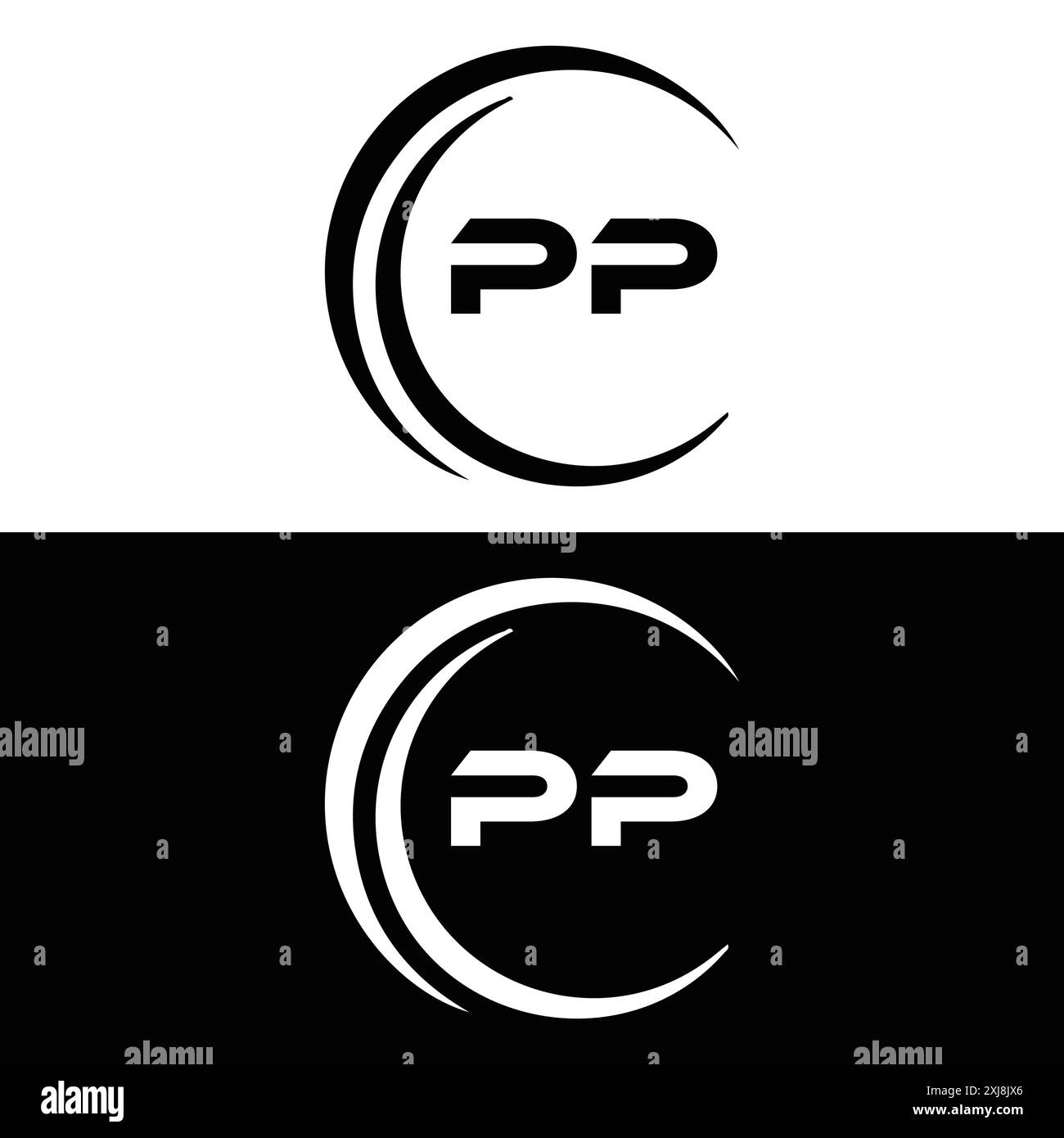 Logo pp circle Black and White Stock Photos & Images - Alamy