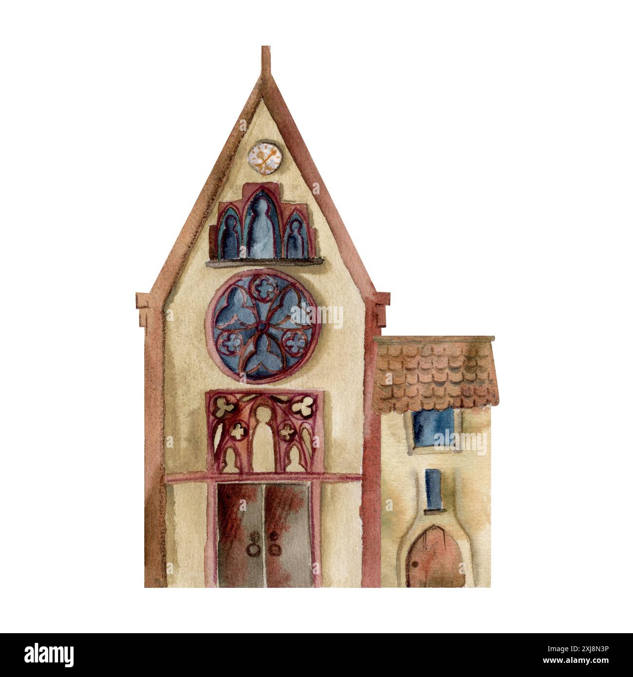 Old country church Cut Out Stock Images & Pictures - Alamy