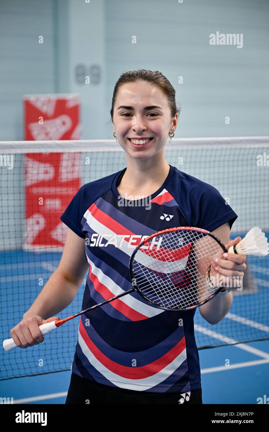 Prague, Czech Republic. 17th July, 2024. Badminton player Tereza ...