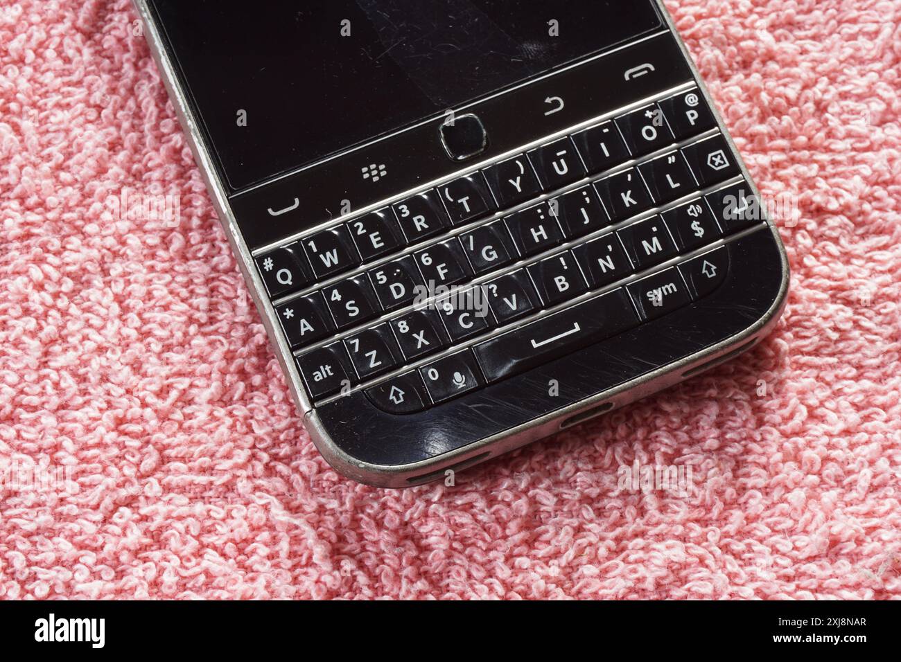 Terengganu, Malaysia - 2 August 2024 : Closeup of blackberry classic ...