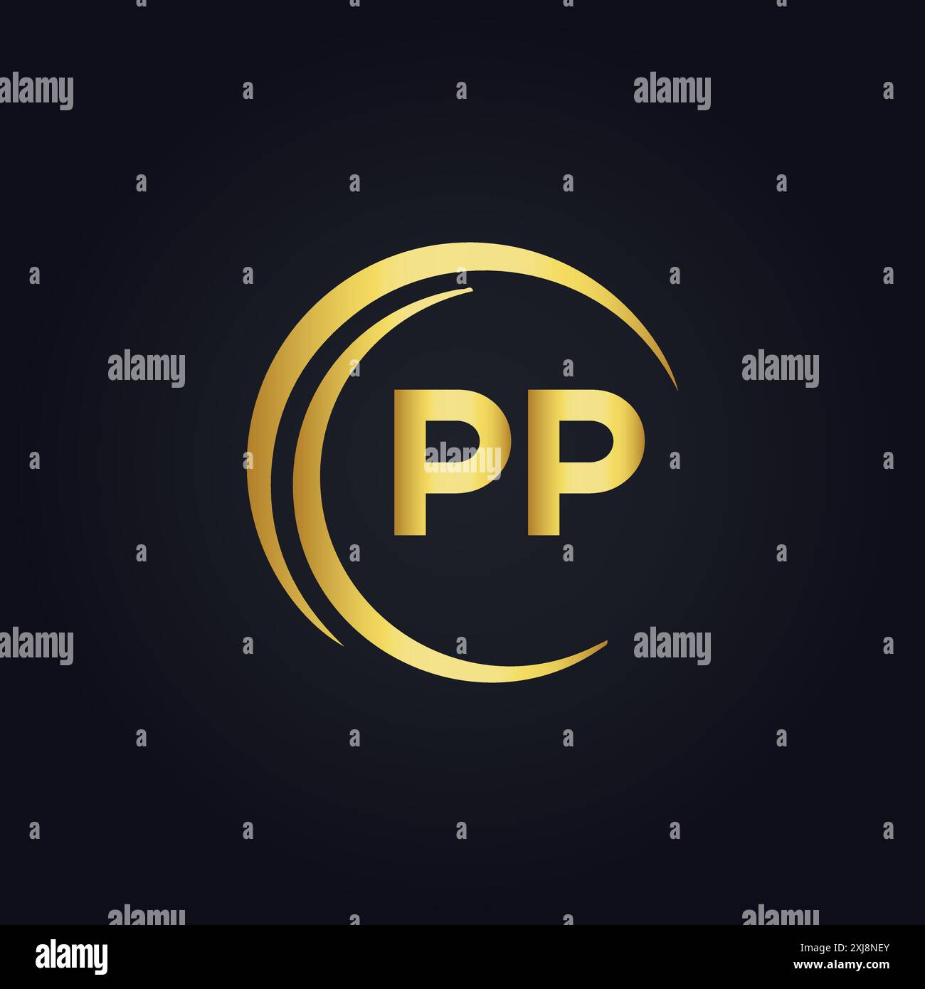Golden letter in circle Stock Vector Images - Alamy