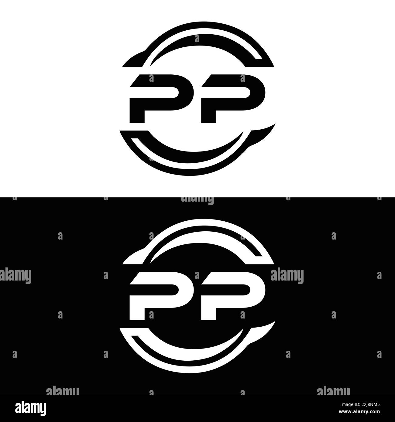 Logo pp circle Black and White Stock Photos & Images - Alamy
