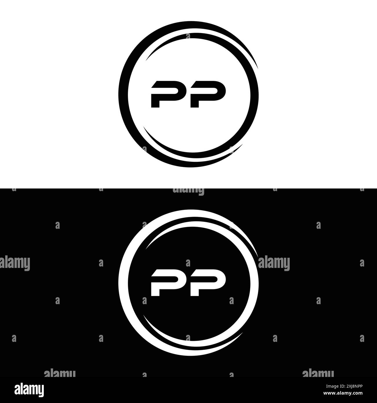 Logo pp circle Black and White Stock Photos & Images - Alamy