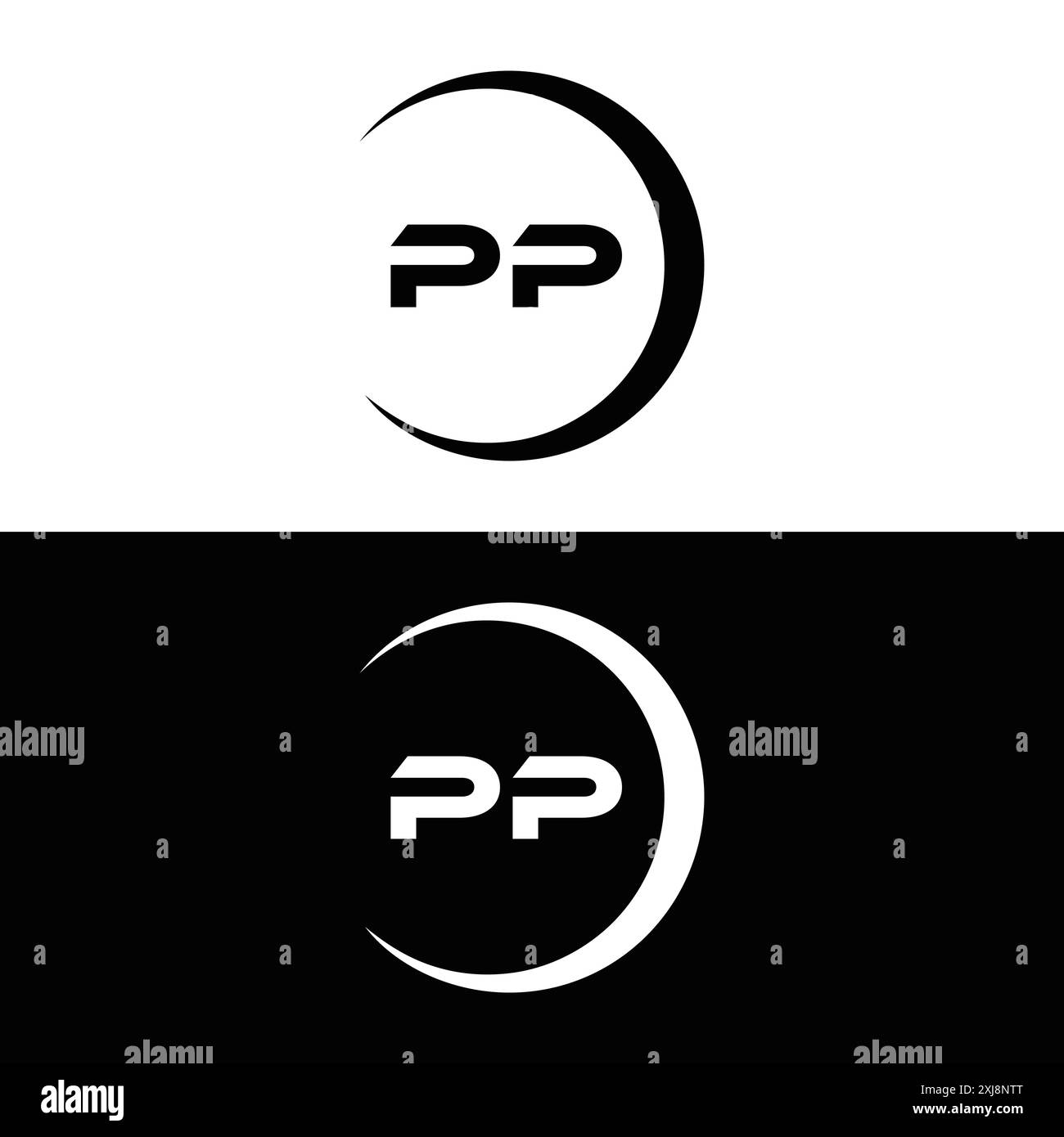 Logo pp circle Black and White Stock Photos & Images - Alamy