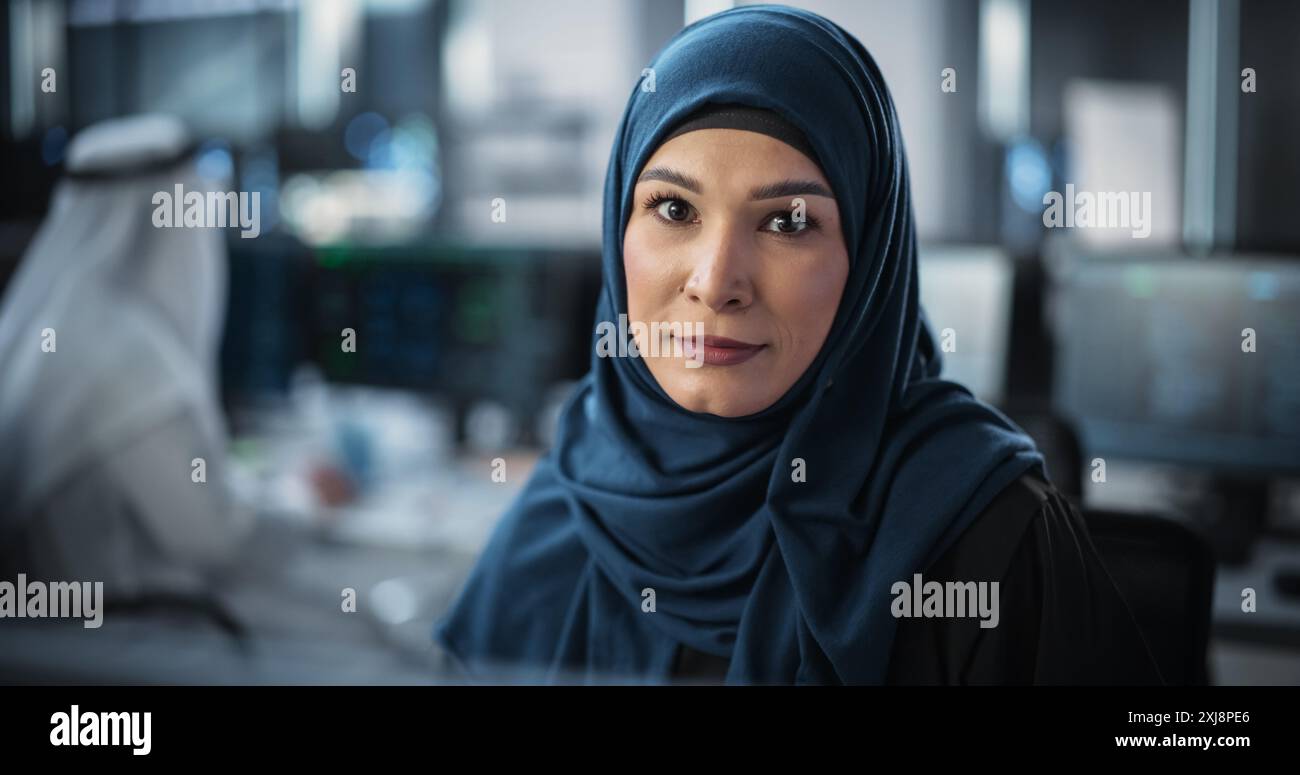 Female muslim scientist smiling camera hi-res stock photography and ...