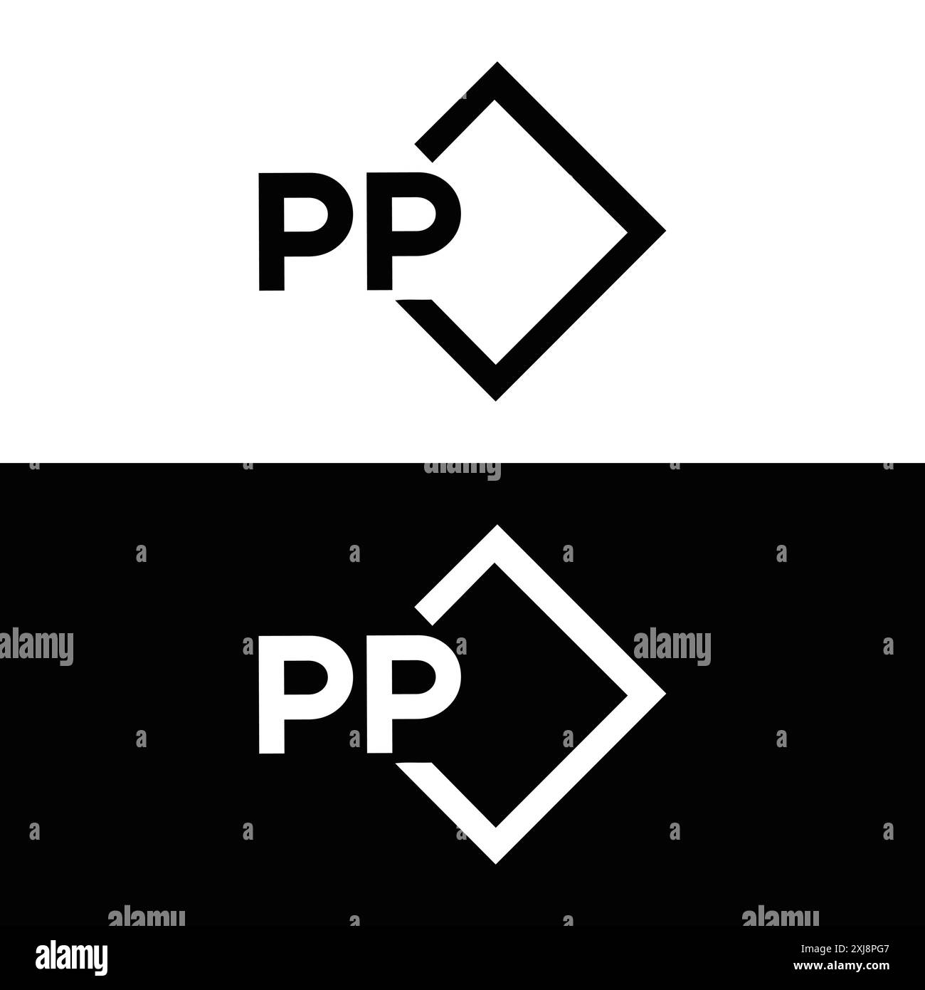 PP logo. P P design. White PP letter. PP, P P letter logo design. P P ...