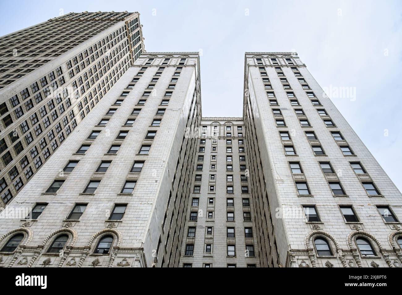 The Cadillac Tower, exterior architecture, Detroit, USA Stock Photo - Alamy