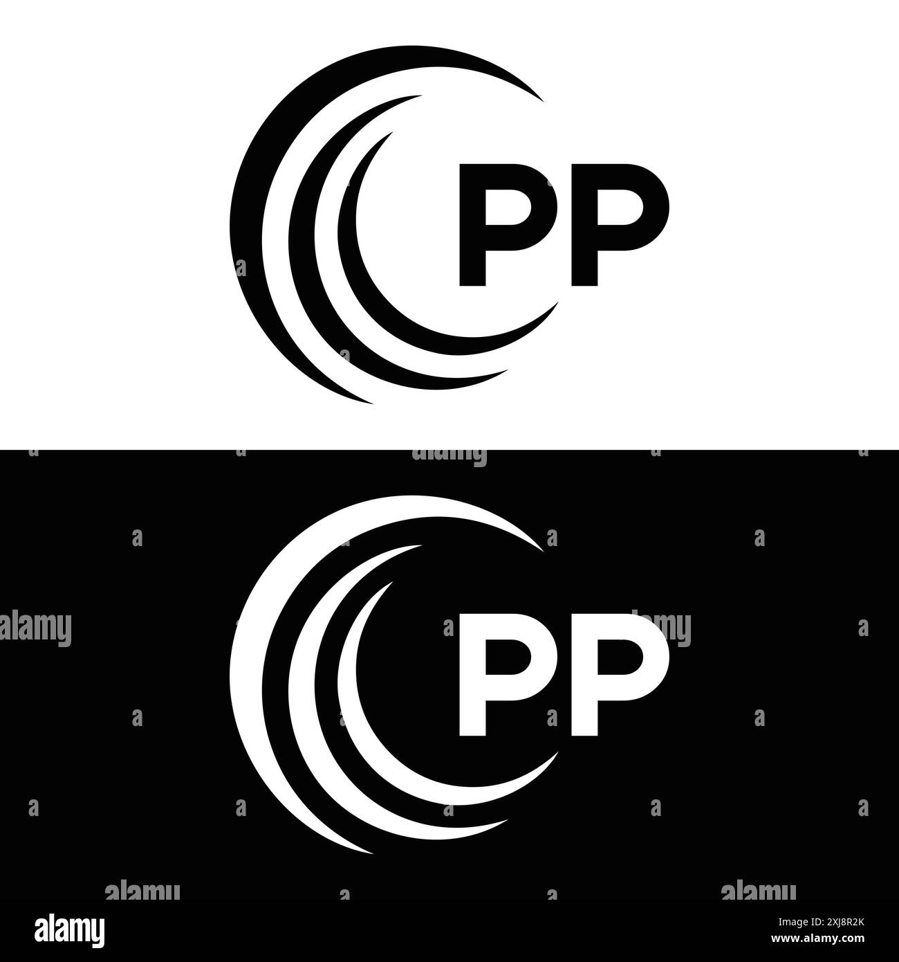 Logo pp circle Black and White Stock Photos & Images - Alamy