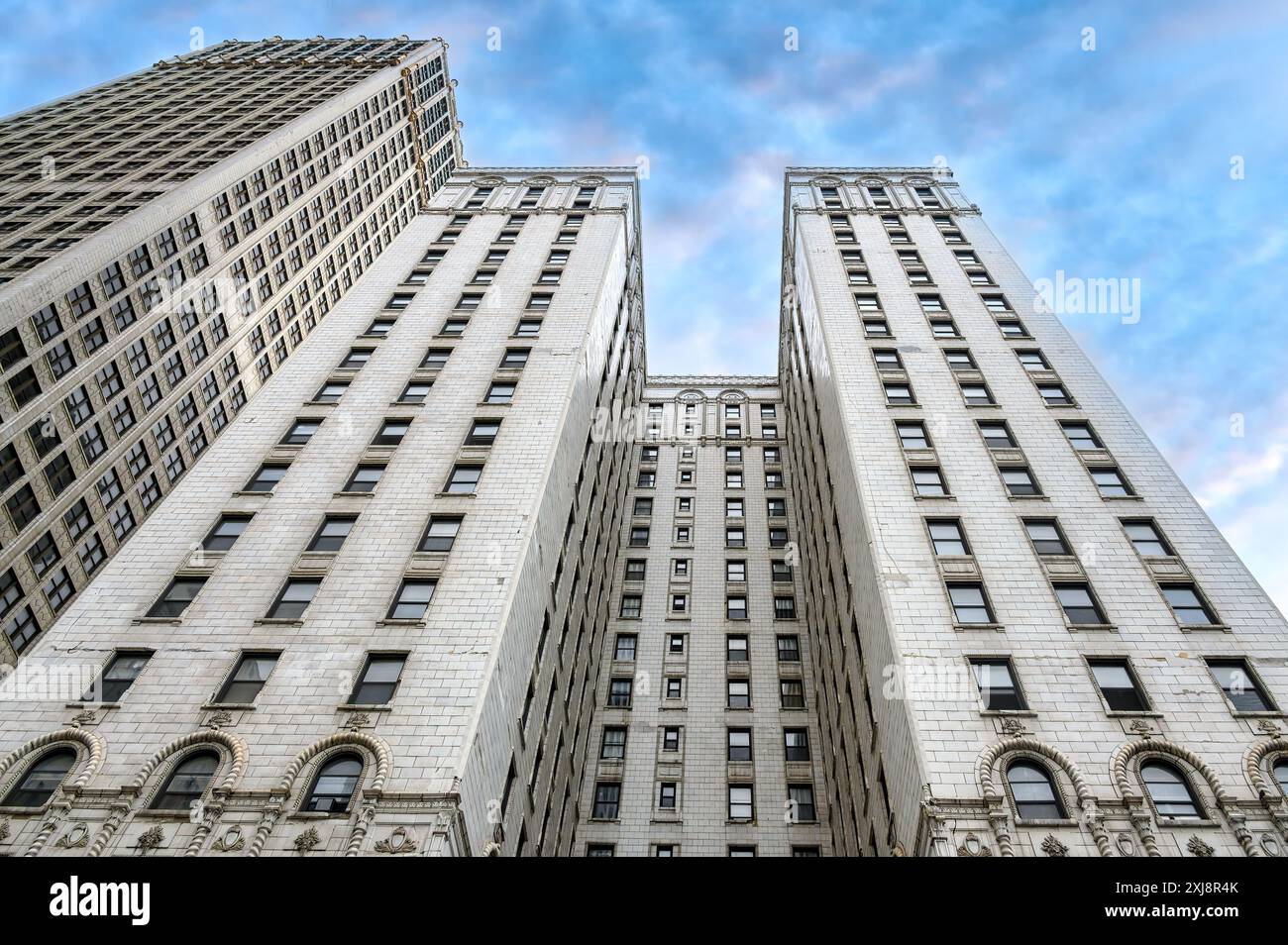 The Cadillac Tower, exterior architecture, Detroit, USA Stock Photo - Alamy