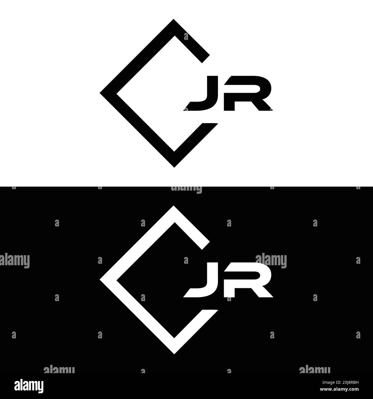 JR logo. J R design. White JR letter. JR, J R letter logo design. J R ...