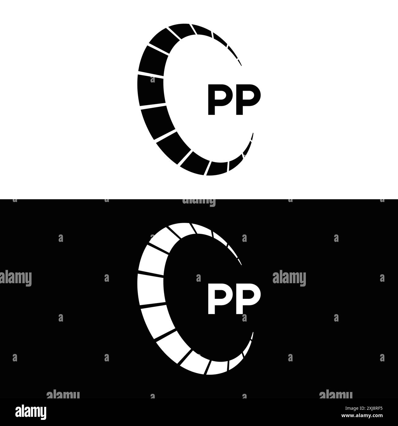 PP logo. P P design. White PP letter. PP, P P letter logo design. P P ...