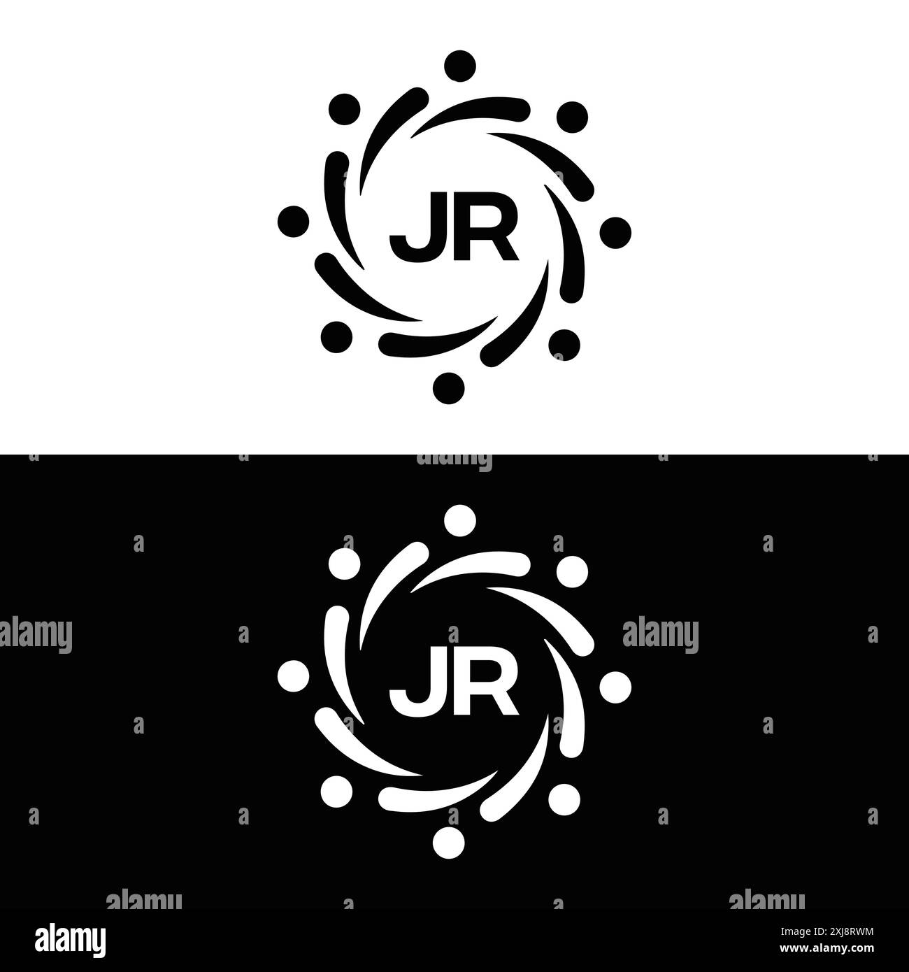 JR logo. J R design. White JR letter. JR, J R letter logo design. J R ...