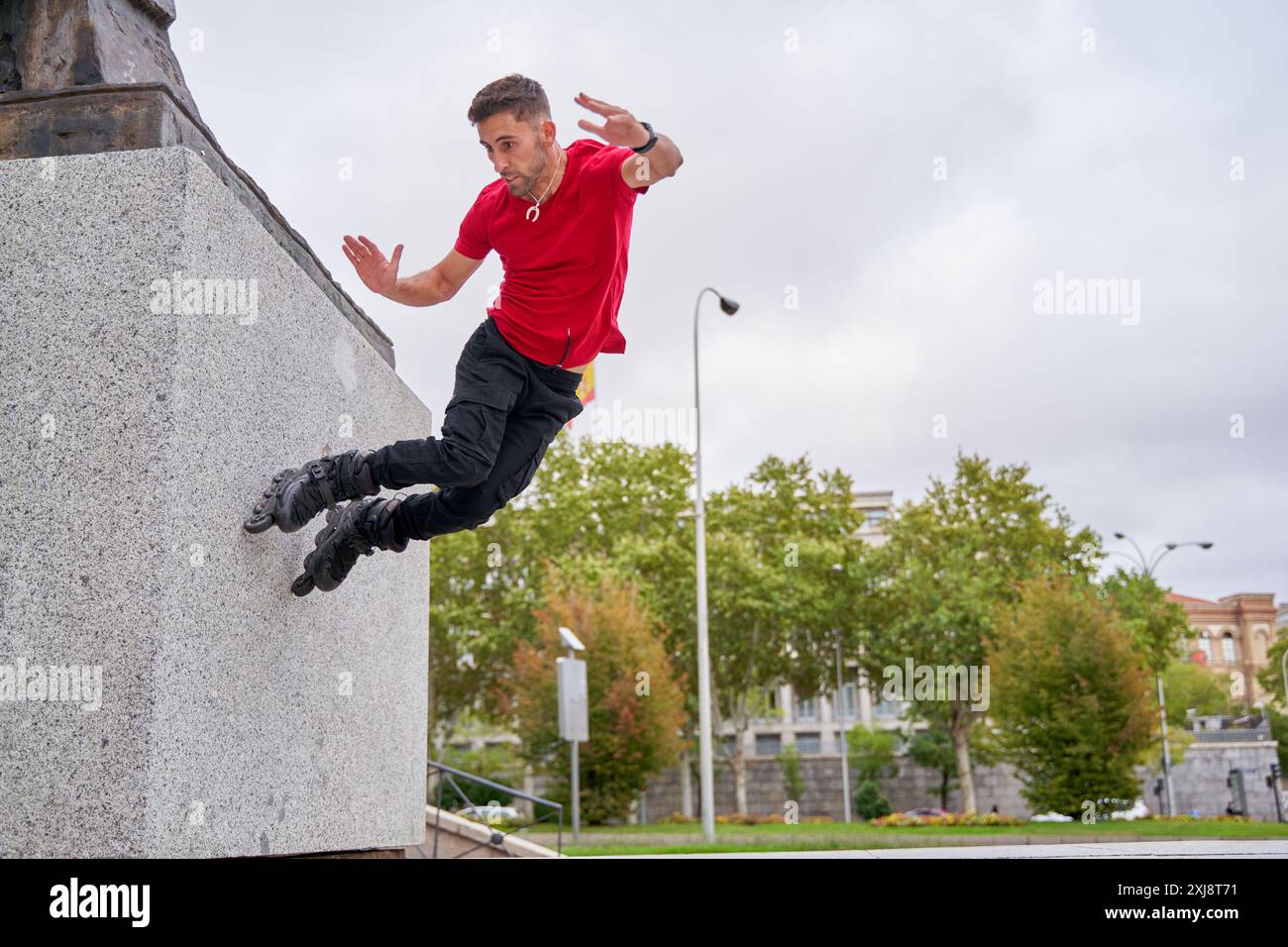 Inline skates and jump hi-res stock photography and images - Alamy