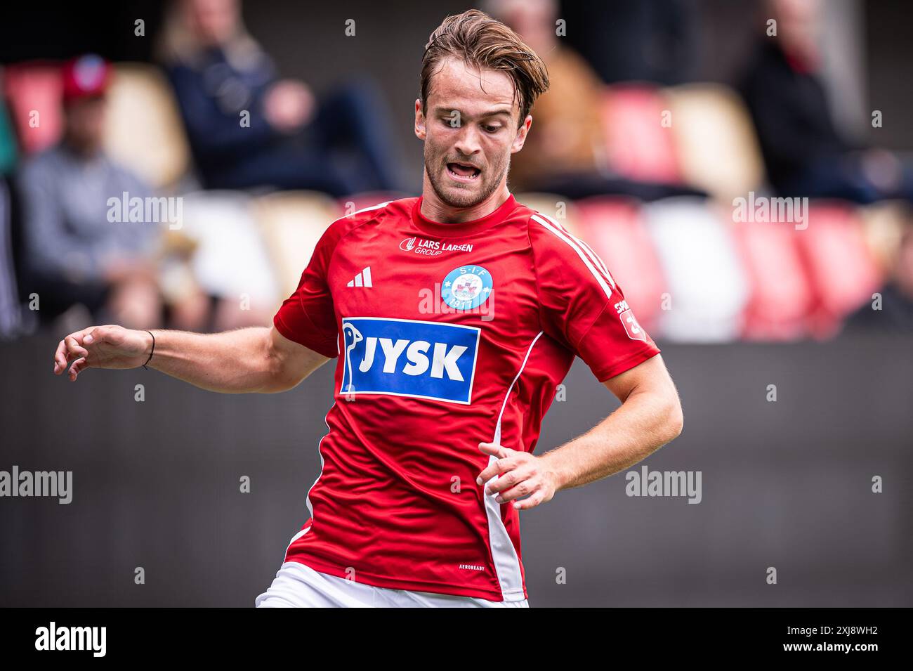 Silkeborg, Denmark. 30th, June 2024. Frederik Carstensen of Silkeborg ...
