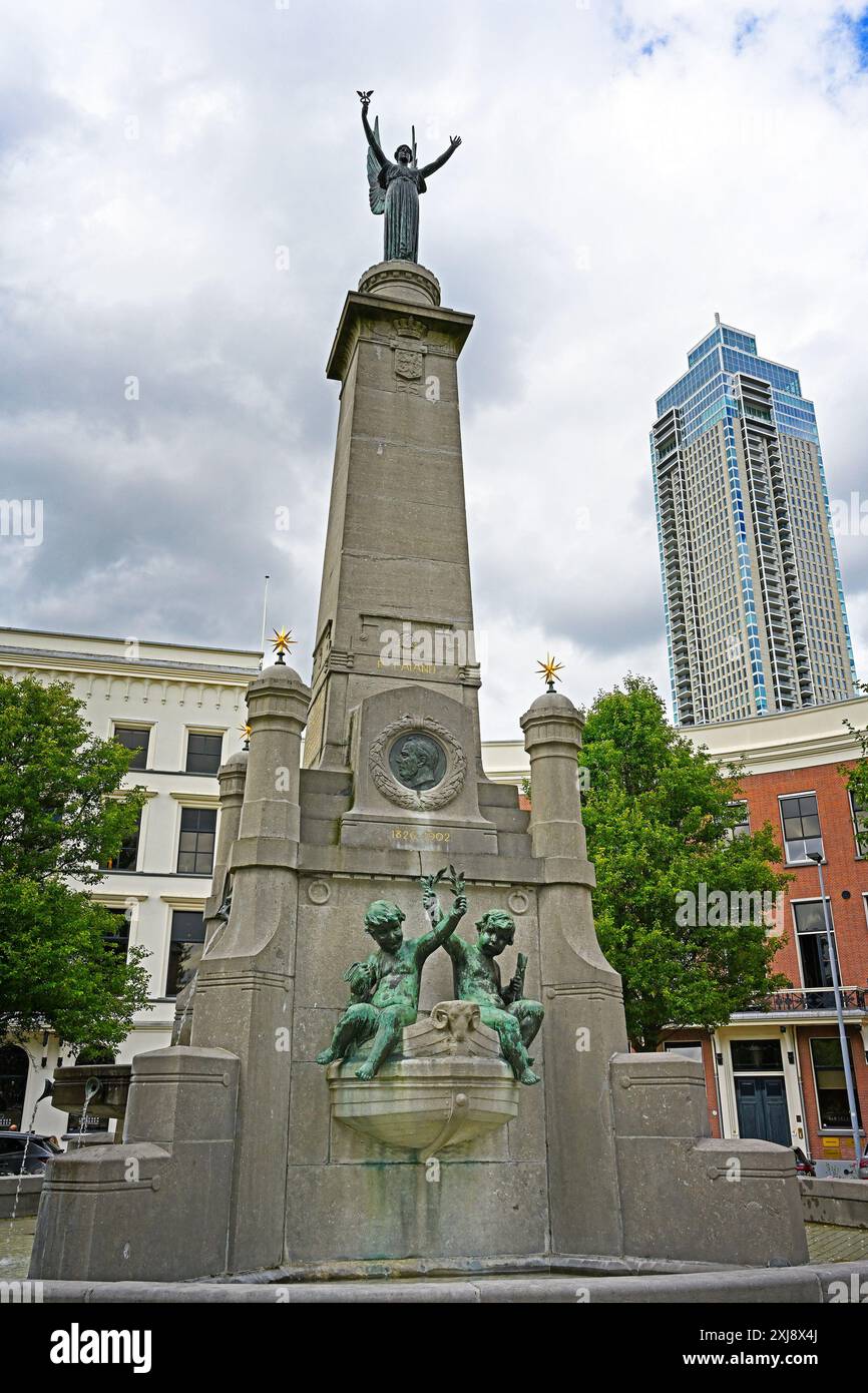 rotterdam, netherlands - 2024.07.11 -- monument of pieter caland (1826 ...