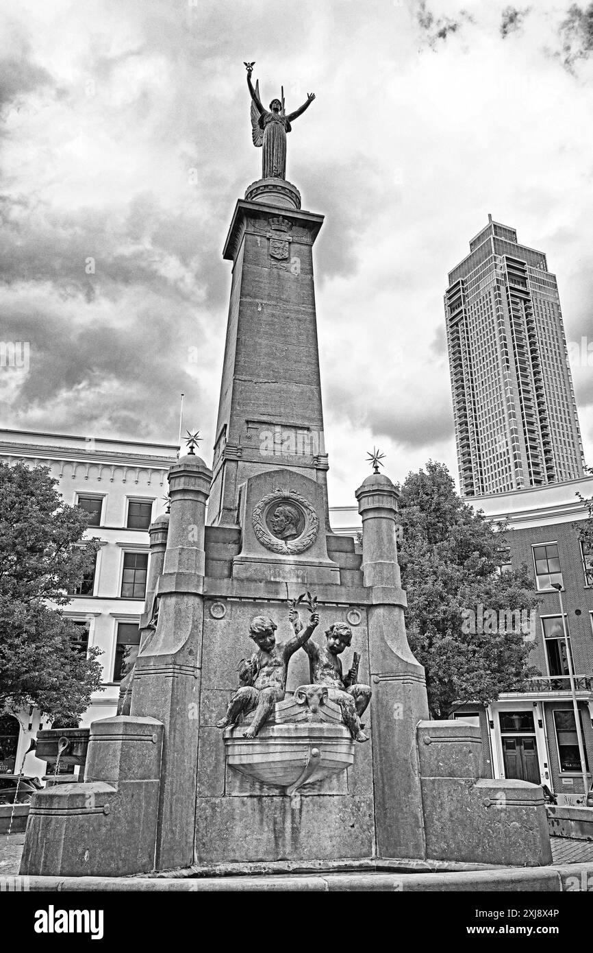 rotterdam, netherlands - 2024.07.11 -- monument of pieter caland (1826 ...