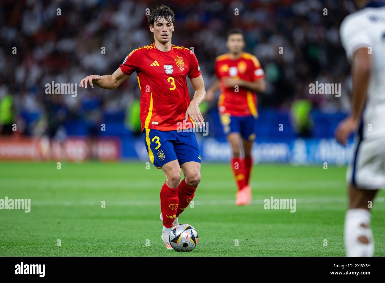 Berlin, Germany. 14th July, 2024. Robin Le Normand of Spain seen in ...