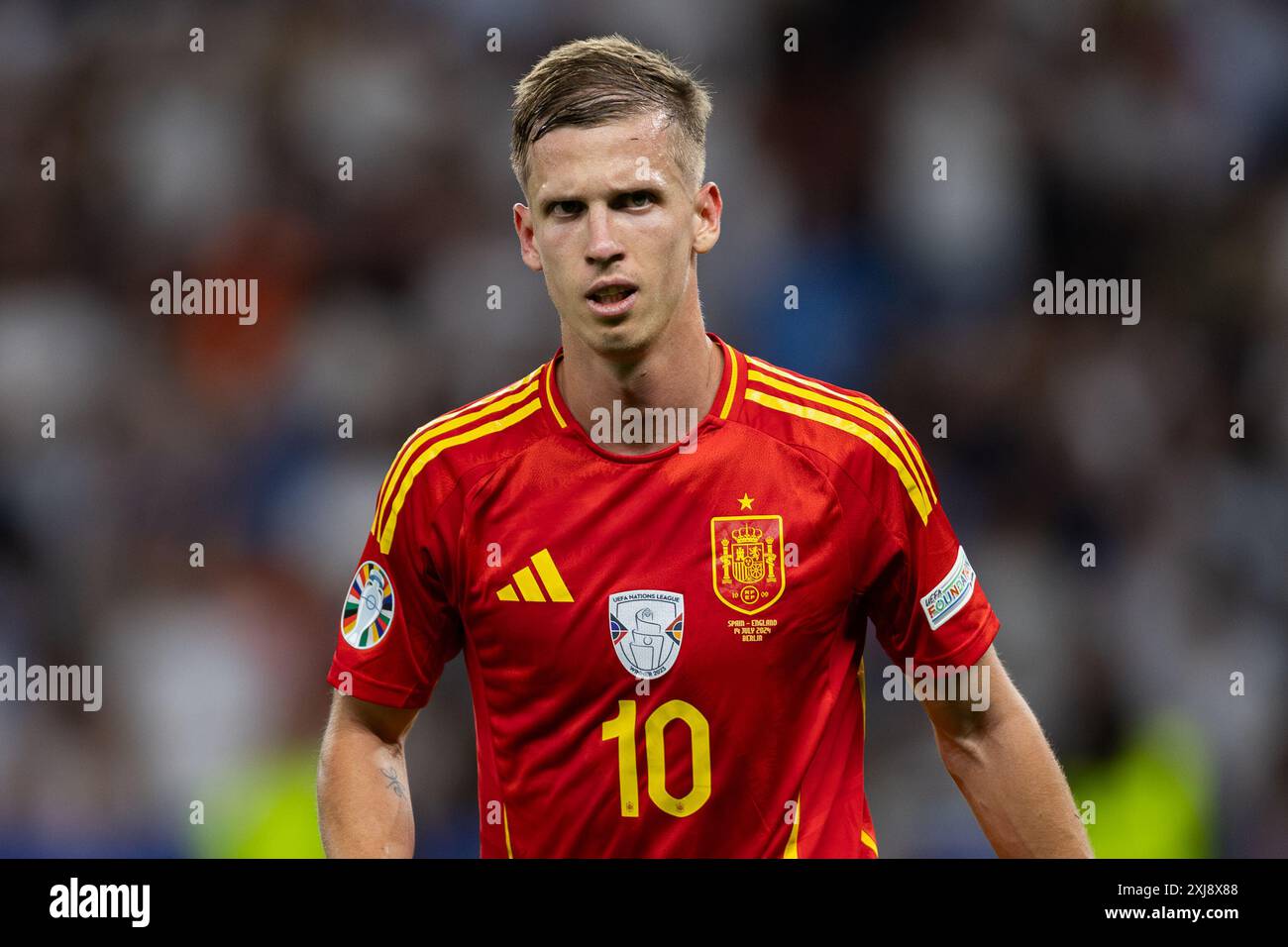 Berlin, Germany. 14th July, 2024. Dani Olmo of Spain seen during the ...