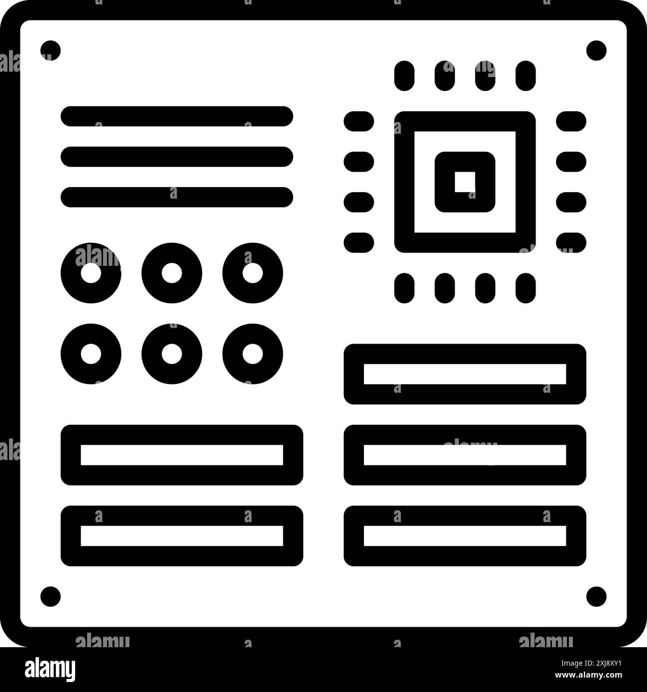 Motherboard chipset Stock Vector Images - Alamy