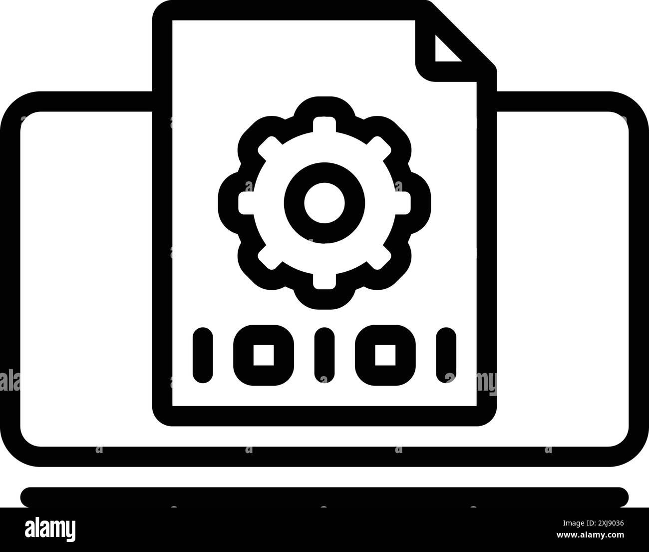 Code compilation vector Black and White Stock Photos & Images - Alamy