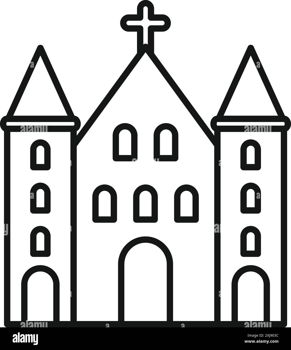 Church Building Drawing