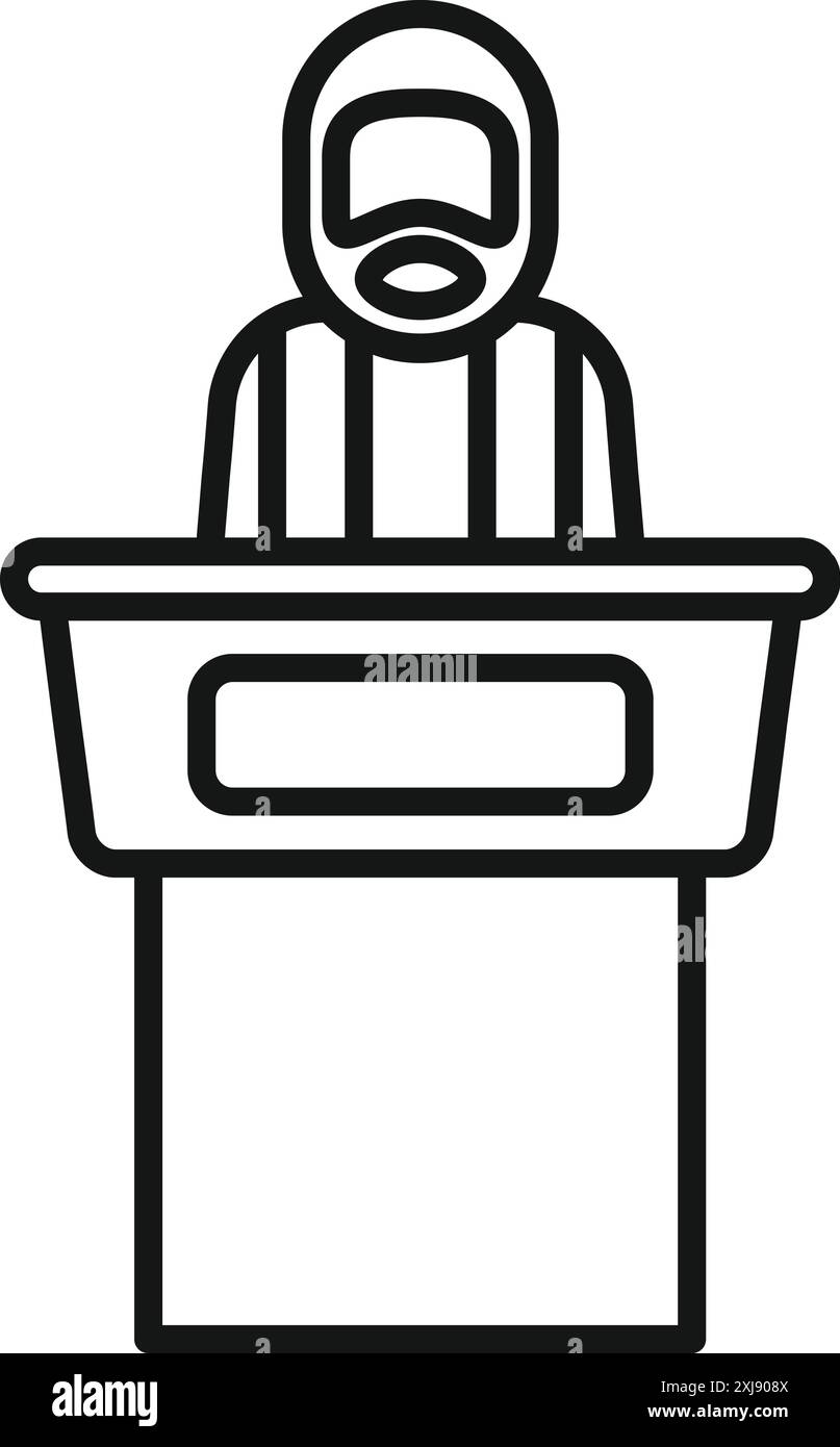 Political debate stage Black and White Stock Photos & Images - Alamy