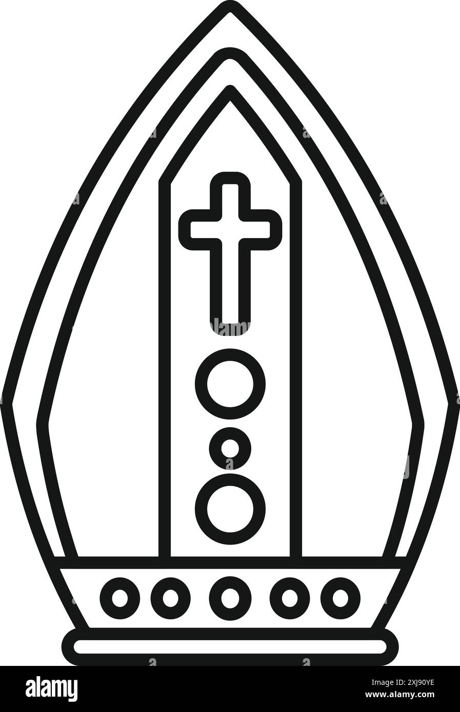 The mitre Stock Vector Images - Alamy