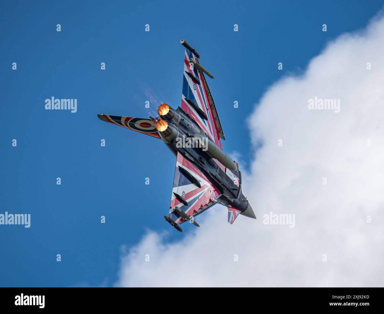 Old Buckenham, UK, July 29 2023: RAF Eurofighter Typhoon military ...