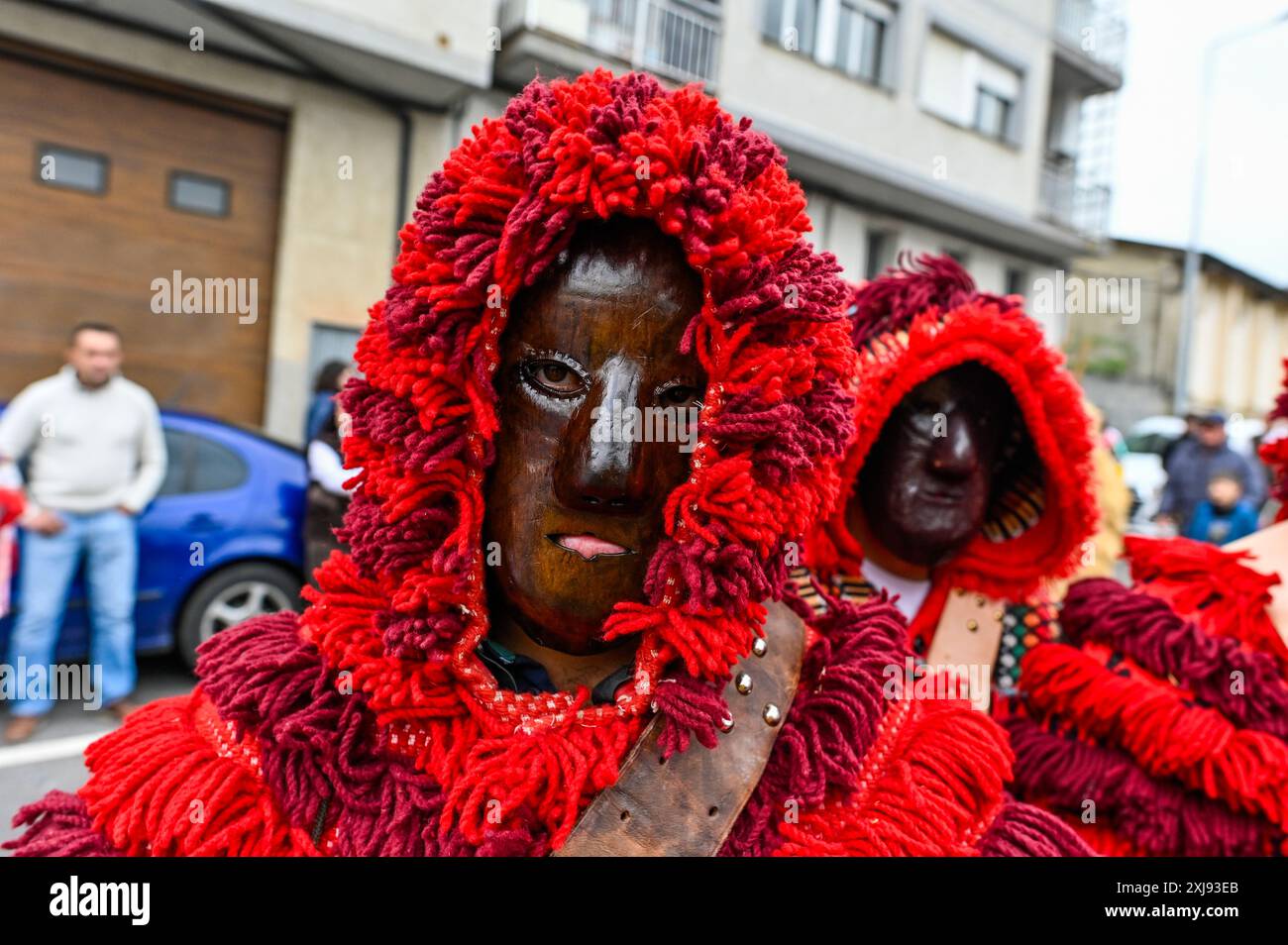 The Caretos de Arcas, celebrated in the village of Arcas in Portugal ...