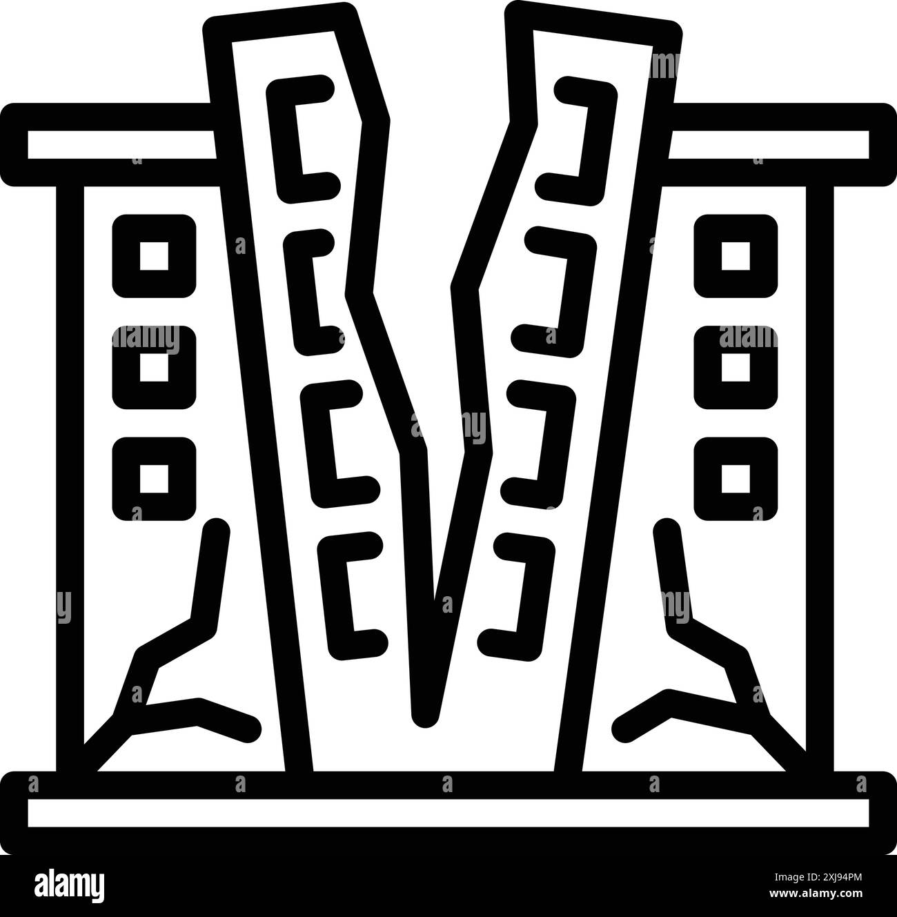 Icon for destroyed,ravaged Stock Vector Image & Art - Alamy